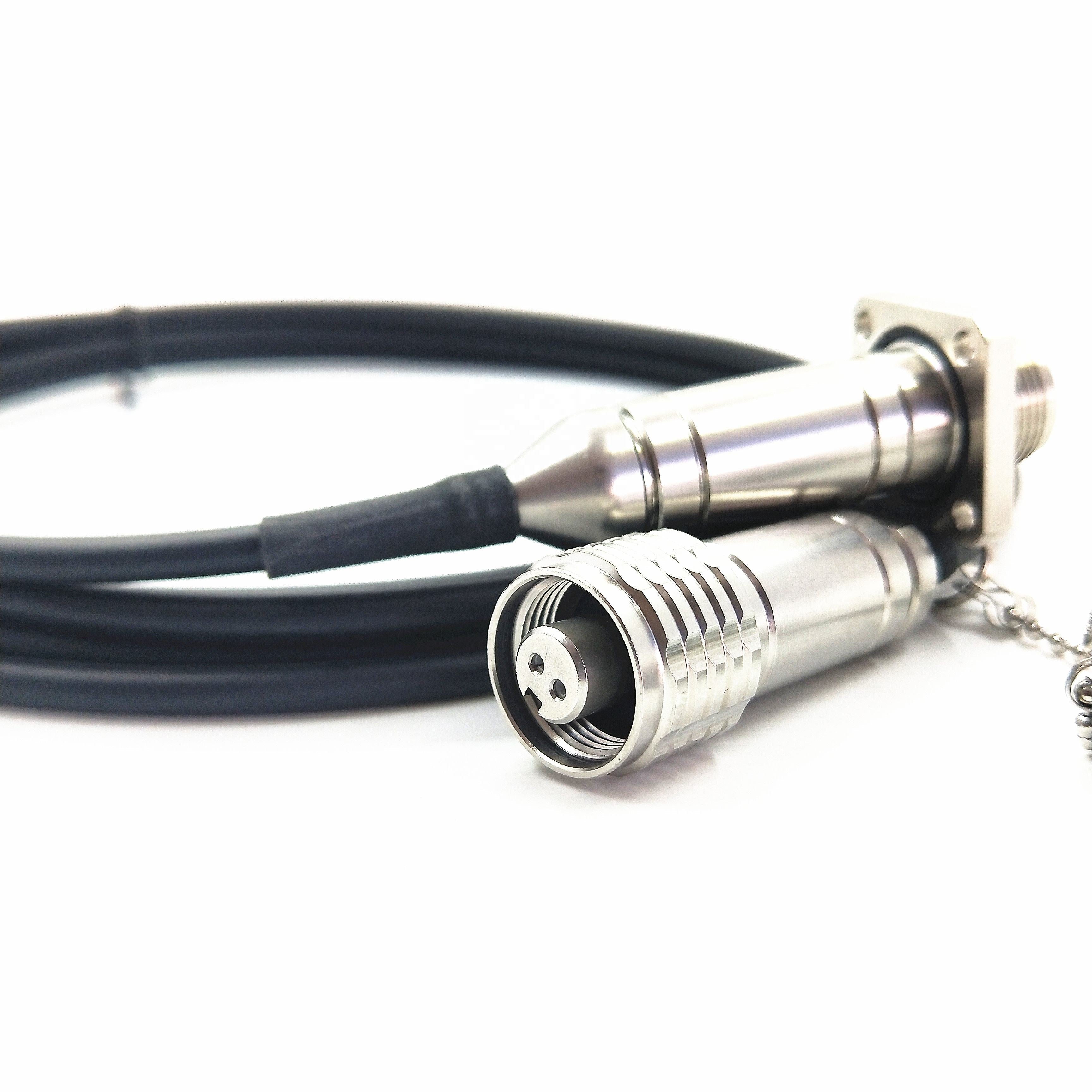 Outdoor Waterproof ODC Fiber Connector ODC 2CORES Plug and Socket Cabl ...